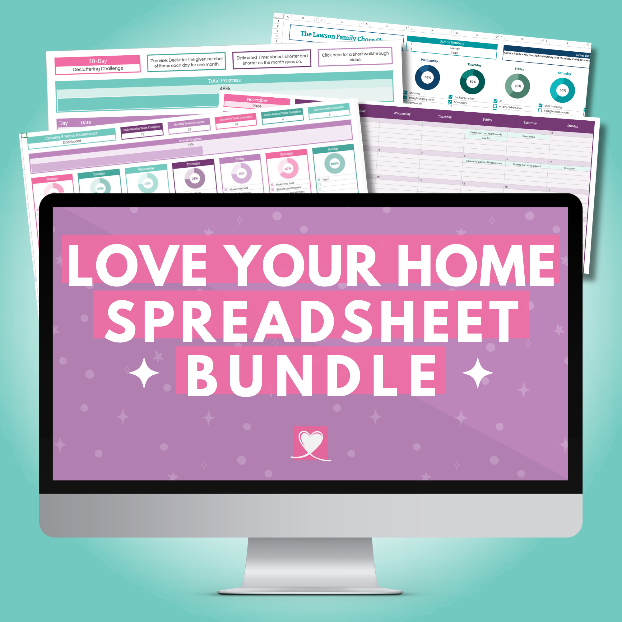 Love Your Home Spreadsheet Bundle – Abby Organizes