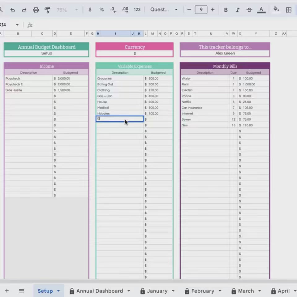 Popular Spreadsheets – Abby Organizes